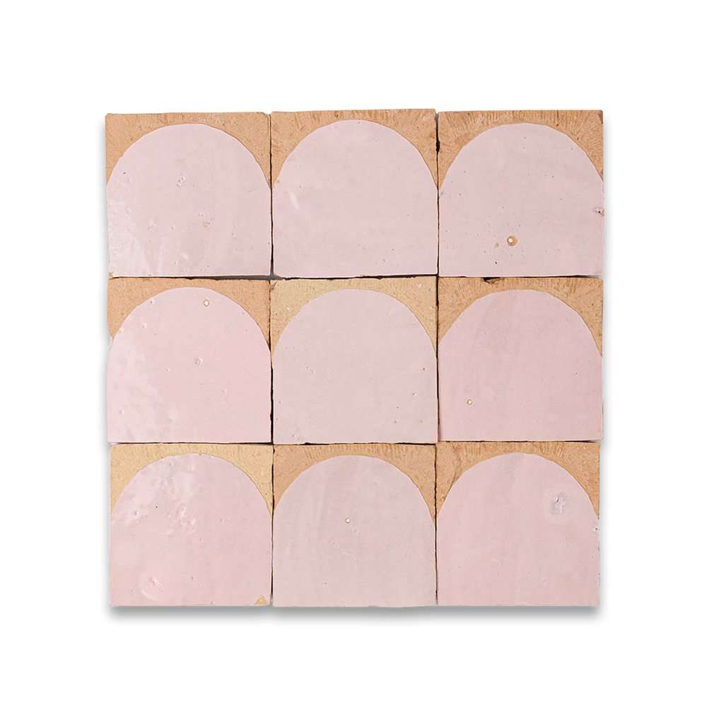 Pink Arch Terracotta Zellige