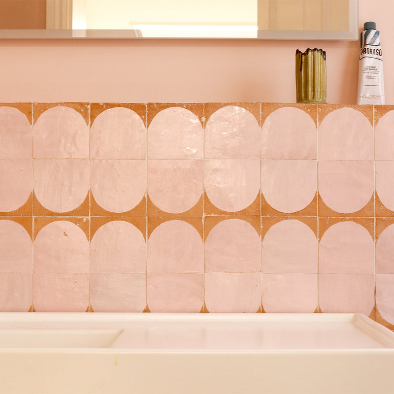 Pink Arch Terracotta Zellige